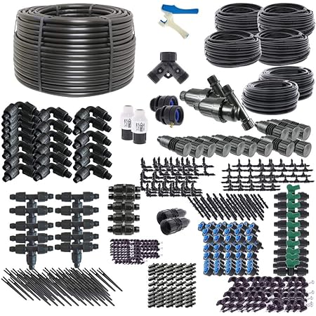 Amazon.com : Drip Irrigation Kit for Container Gardening Deluxe Size ...