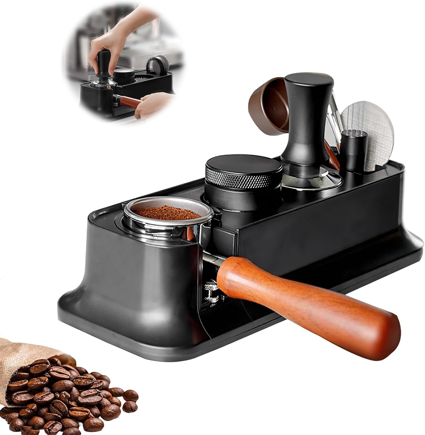 JOLIGAEA Tamper Station 51-58 mm, Coffee Tamping Station, Coffee Tamper ...