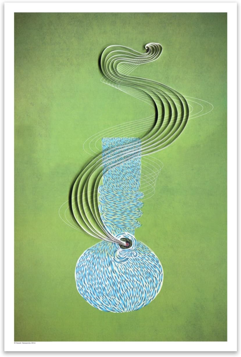Amazon.com: Bong Illustration, Paper Art Print: Posters & Prints