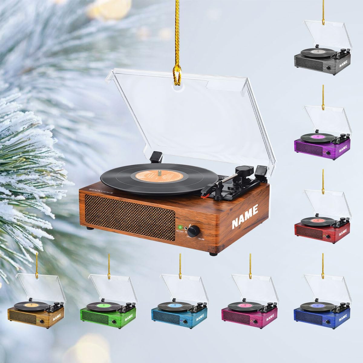 Amazon.com: Personalized Vinyl Record Ornament, Music Gift for Music ...