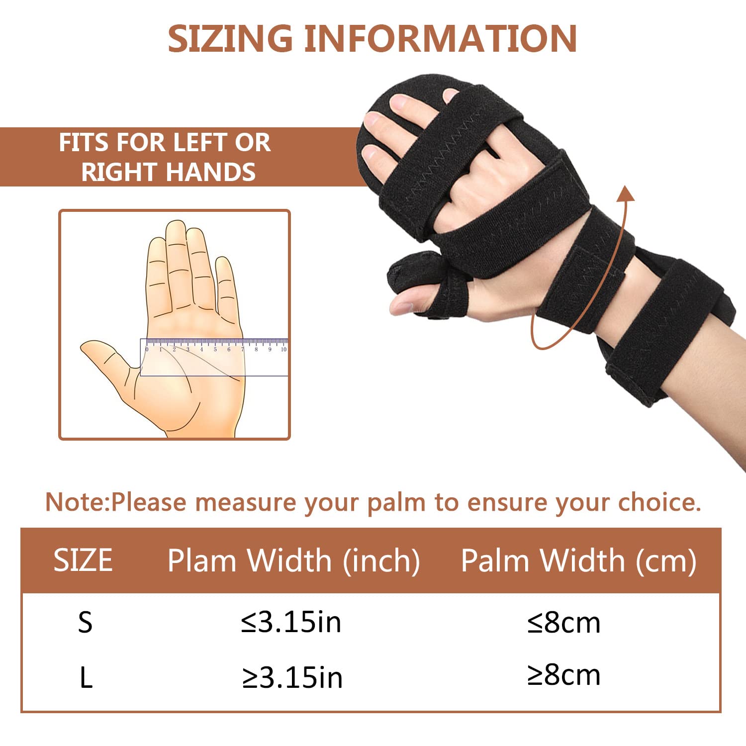 Buy Scurnhau Resting Hand Splint, Hand Splint for Finger Contractures ...