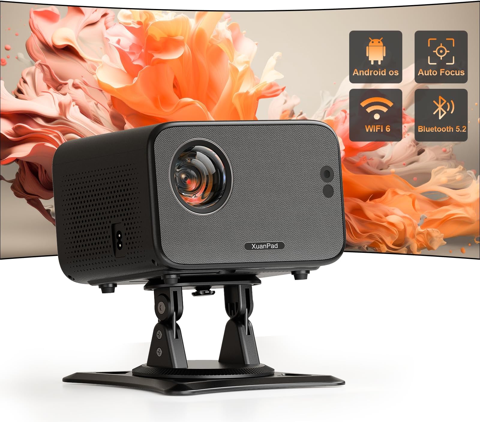 Amazon.com: [Auto Focus] Projector with Android System, XuanPad ...