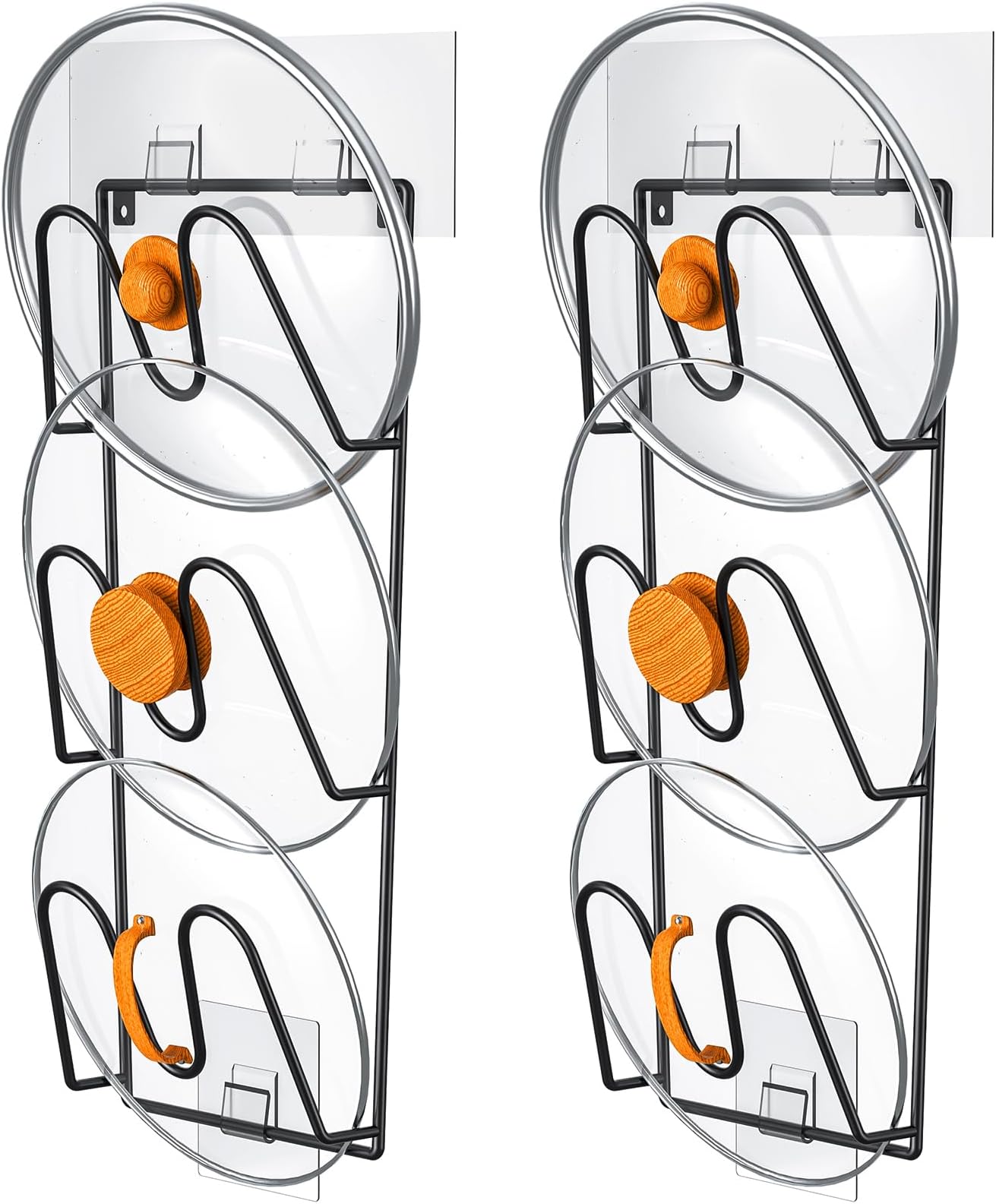 Amazon.com - ORLESS 2 Pack Pot Lid Organizer Rack for Cabinet Door ...