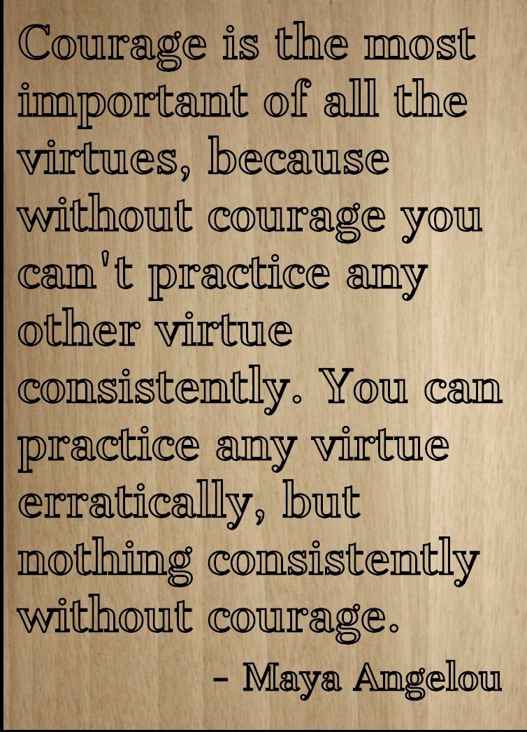 Maya Angelou Quotes Courage