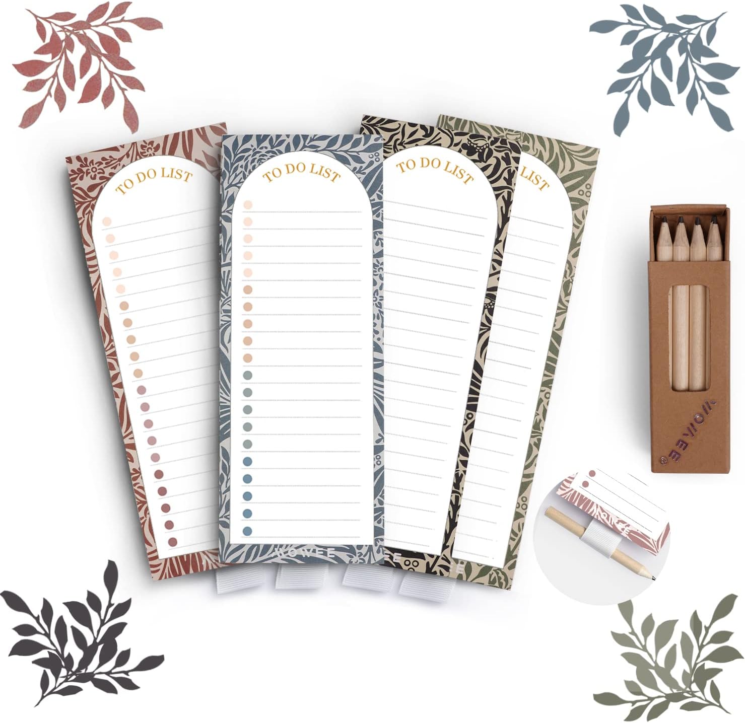 Amazon.com : 8 Pcs Halloween Magnetic Notepads with Pu Leather Pen ...