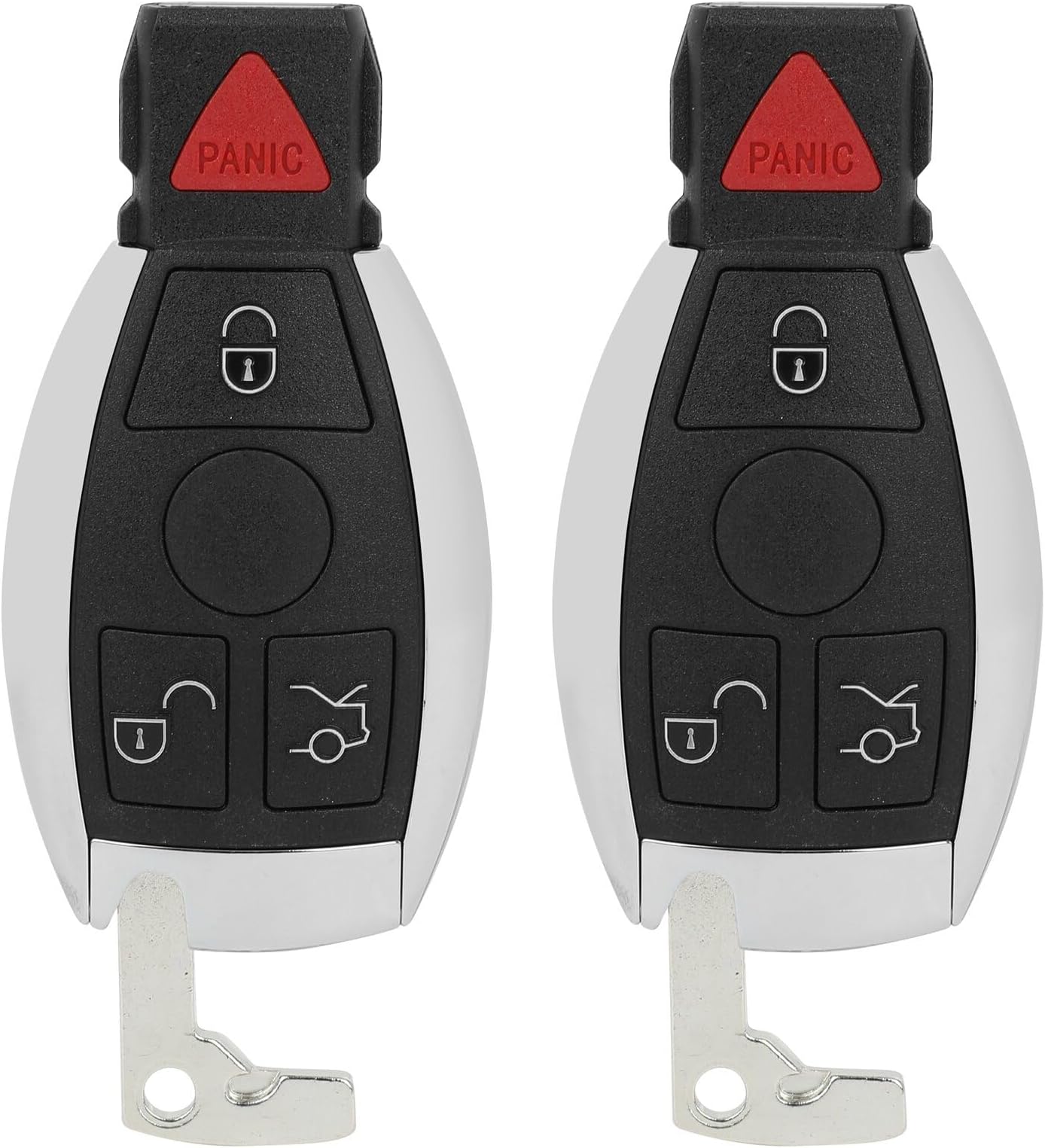 Amazon.com: KEYALL 2 X Key Fob Shells Case for Mercedes Benz C CL E G ...