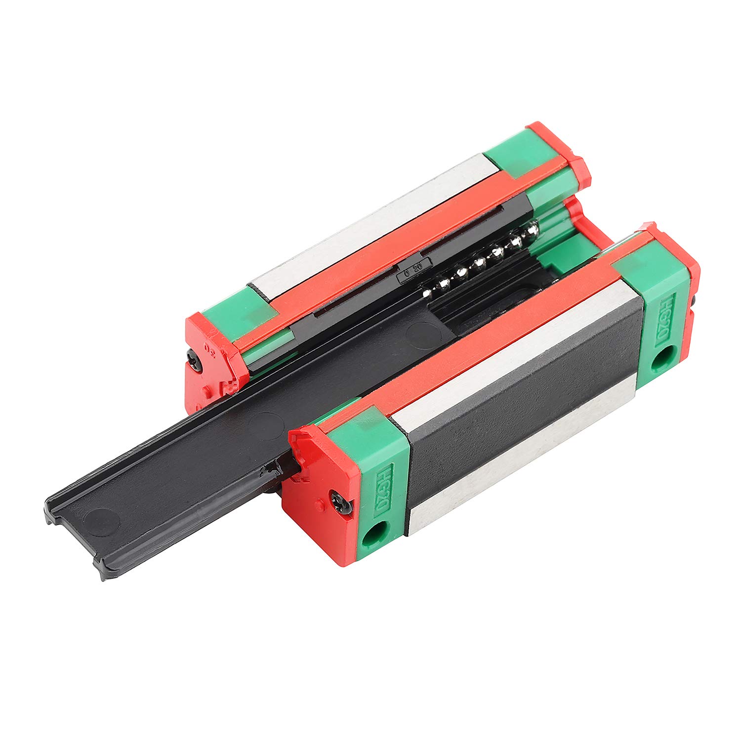 Mssoomm Riel de guía lineal cuadrado HGH20 de 102.362in, 2 piezas ...