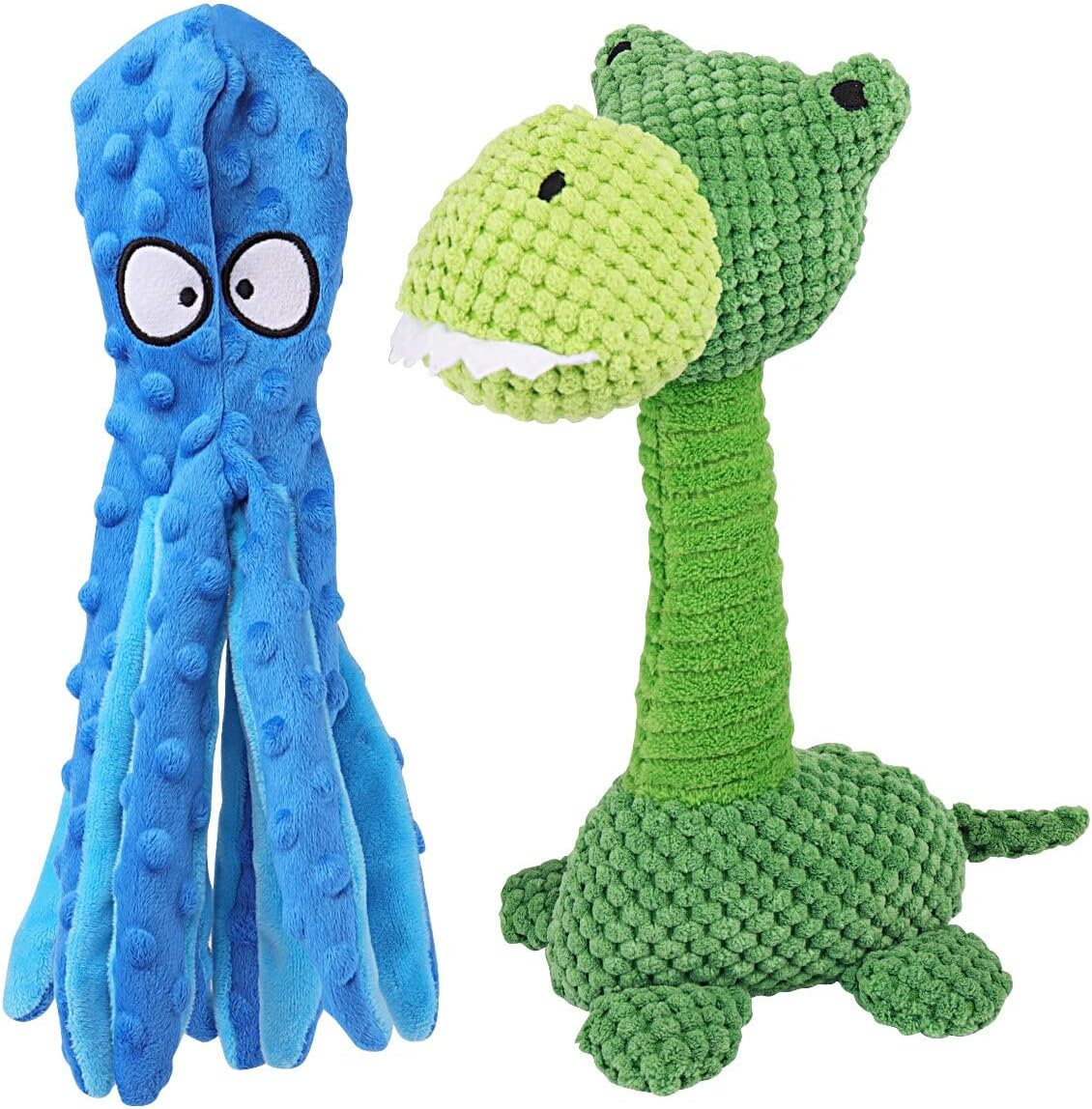 Amazon.com : KuddelMuddel Squeaky Crinkle Plush Dog Toy, Fun No ...