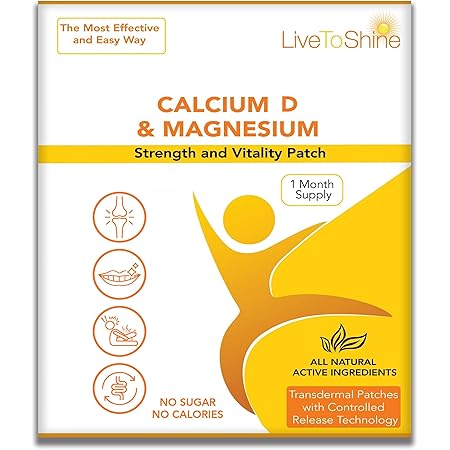 Amazon.com: Calcium Magnesium and D Transdermal Patches – 18 Patches ...