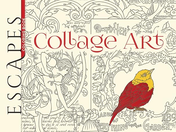 Amazon.com: ESCAPES Collage Art Coloring Book (Adult Coloring ...