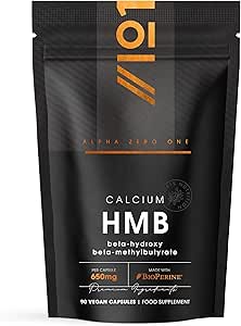 HMB 650mg with BioPerine® – High Strength Calcium HMB Beta-Hydroxy Beta ...