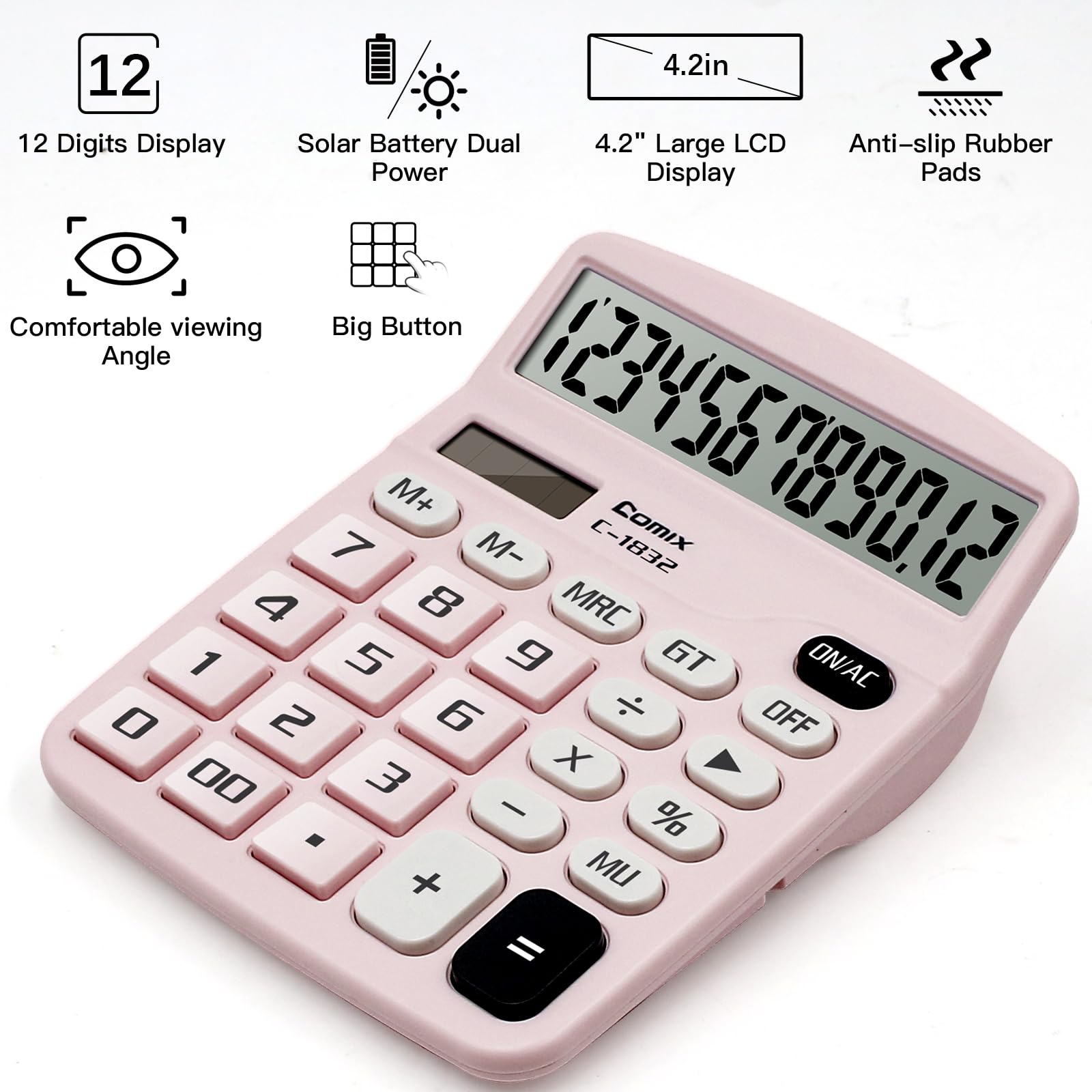 Snapklik.com : Comix Desktop Calculator 2-Pack, 12 Digit
