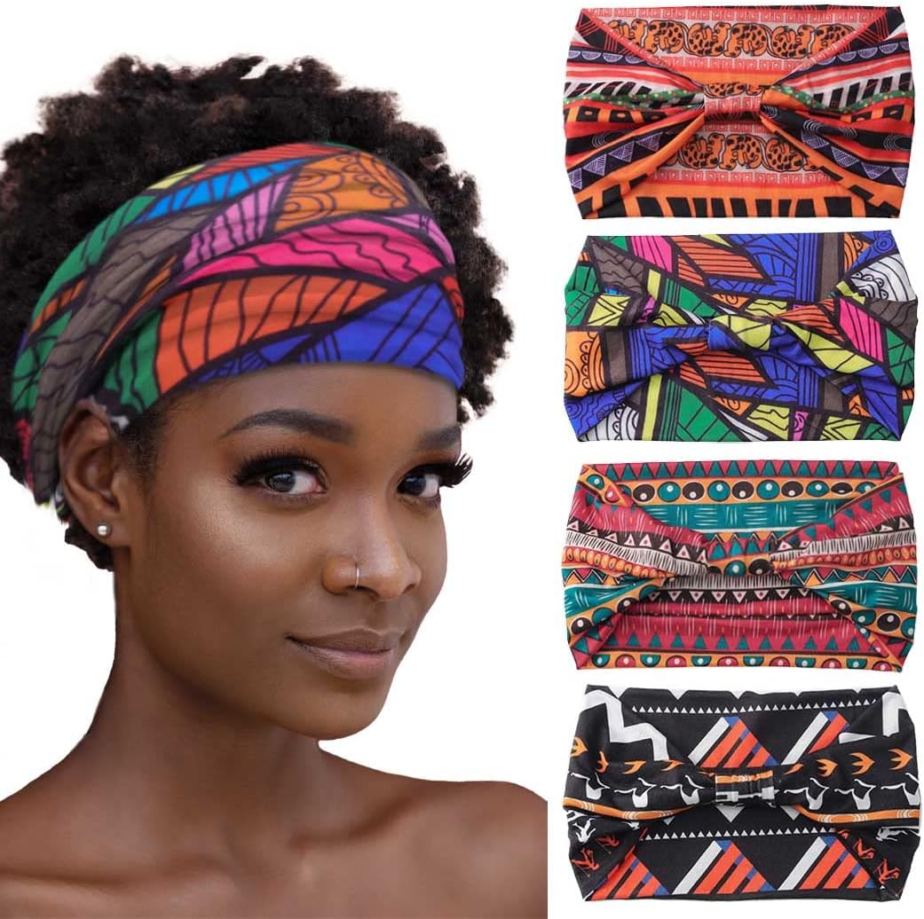Amazon.com : 6 Pieces African Headbands Boho Print Headband Twist Knot ...