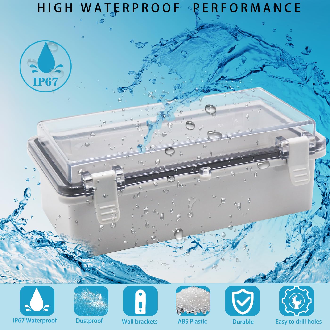 Snapklik.com : YETLEBOX Waterproof Outdoor Electrical Box Junction Box ...