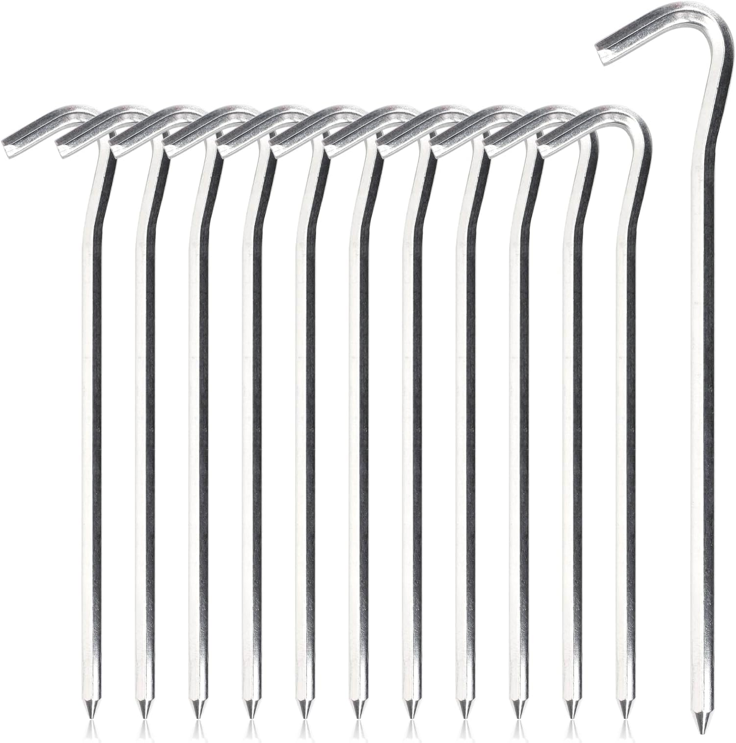 Amazon.com : TEREX LUXURY Tent Stakes - Durable Aluminum Tent Stakes ...