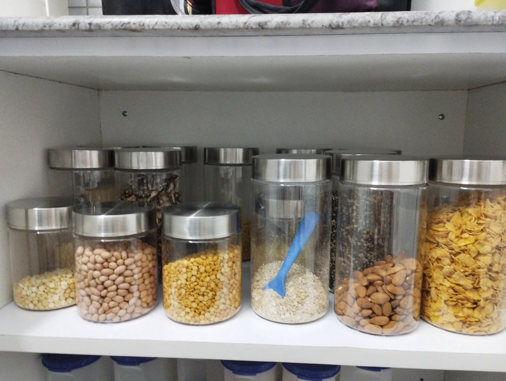 Buy KOLORR Classic Plastic Pet Jar Kitchen Storage Organiser Containers ...