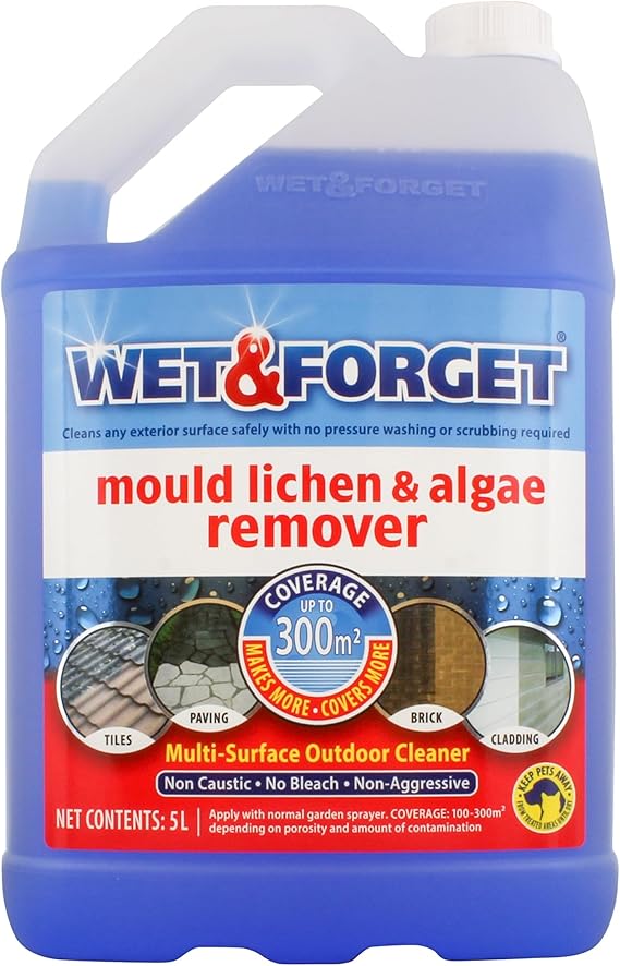 Wet & Forget Mould, Lichen & Algae Remover, Outdoor Patio Cleaner ...