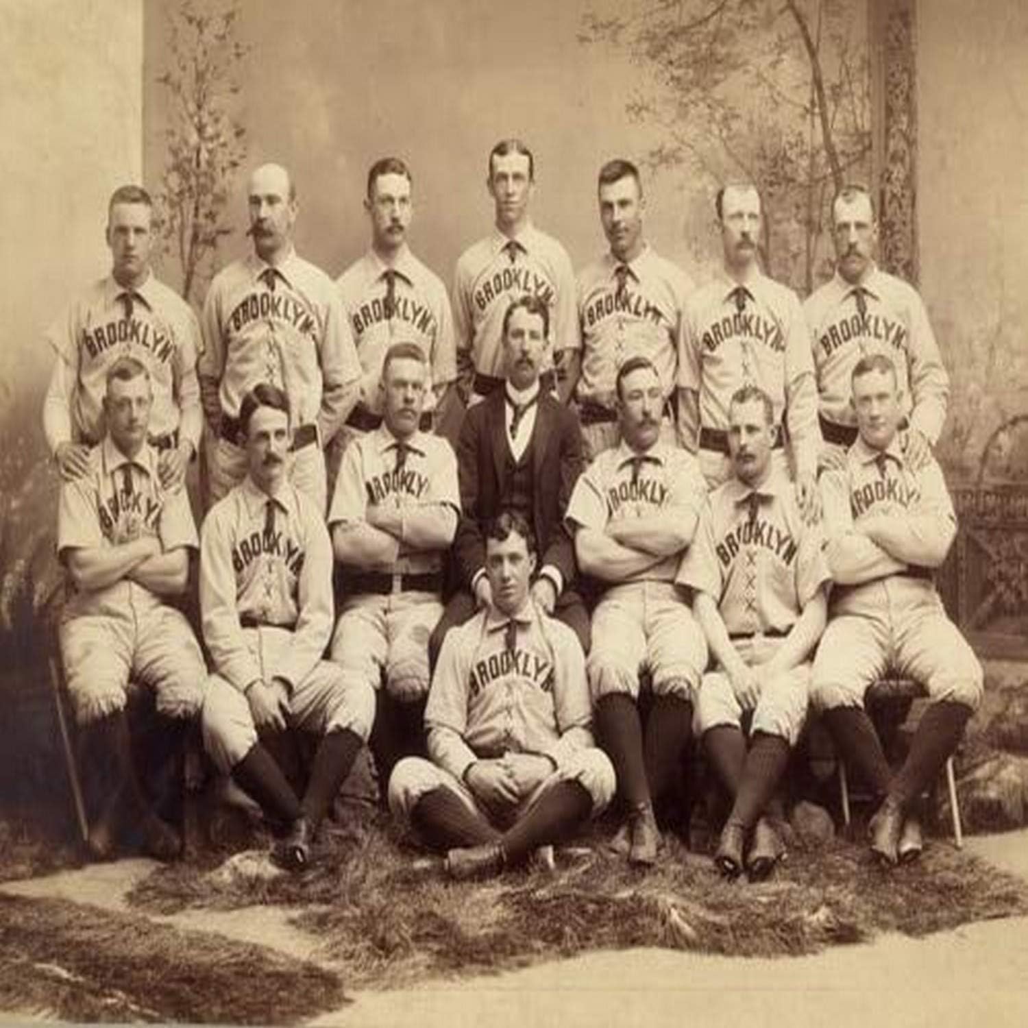 Amazon.com: Brooklyn base ball team 1889 Brooklyn Bridegrooms baseball ...