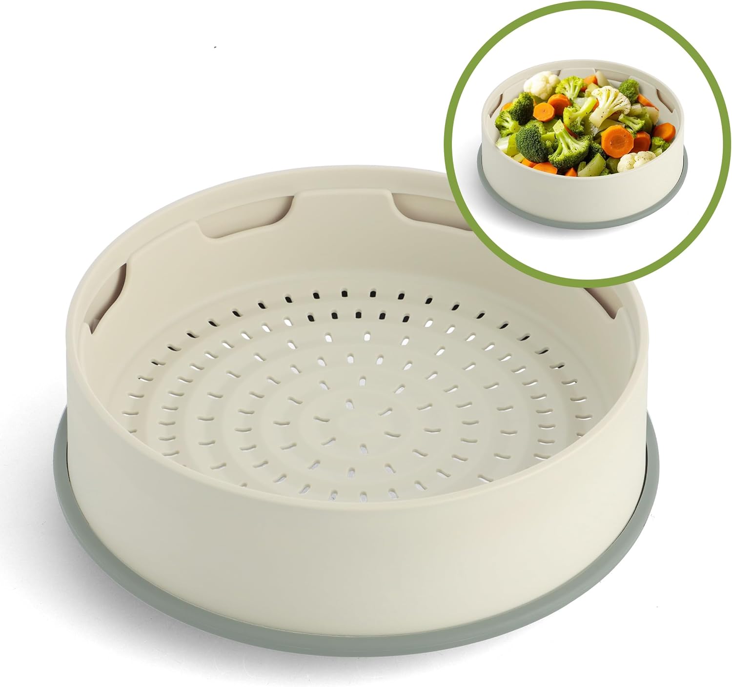 Amazon.com: GreenPan Steamy 2-in-1 Nonstick Silicone Steamer Basket ...