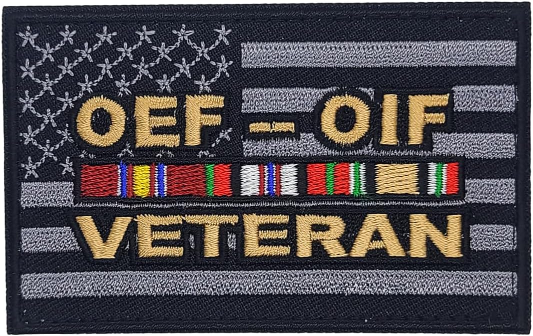 Amazon.com: OEF and Iraqi Freedom OIF Veteran USA Flag Patch - 3.5 X 2. ...
