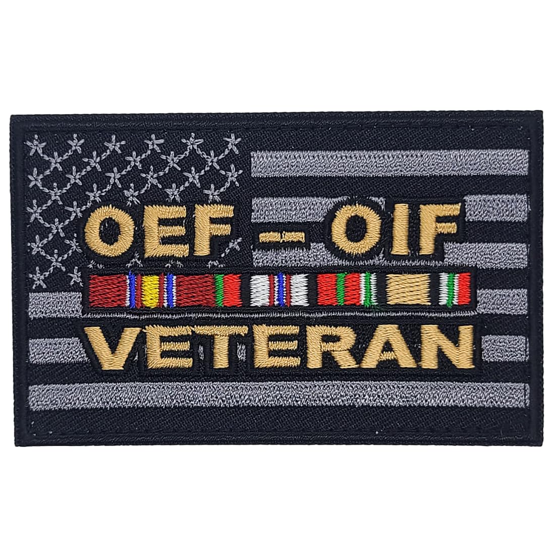 Amazon.com: OEF and Iraqi Freedom OIF Veteran USA Flag Patch - 3.5 X 2. ...