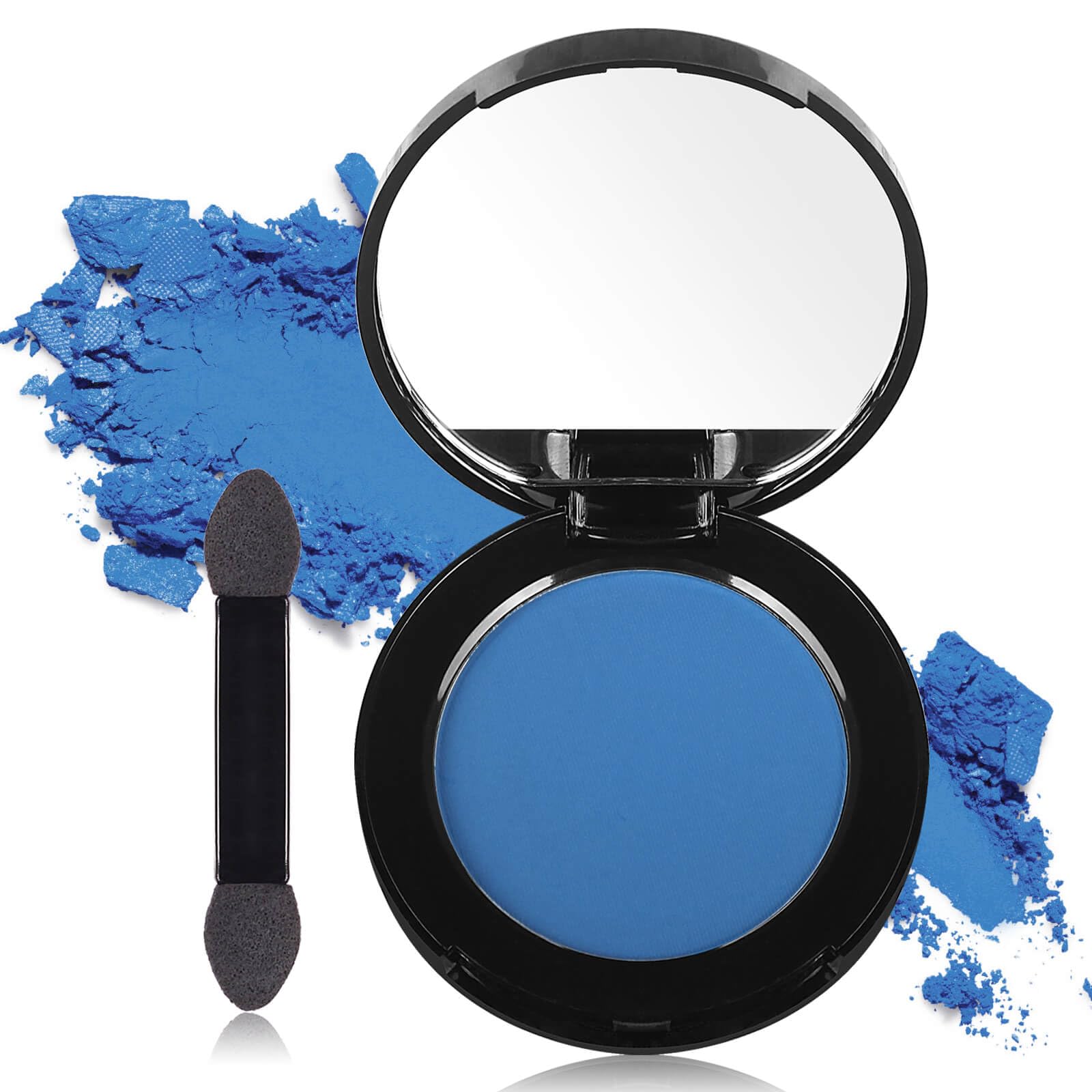 Amazon.com : MEICOLY Single Blue Eyeshadow with Mirror and Mini Brush ...