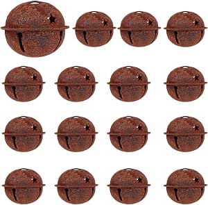 Amazon.com: CREATCABIN 20 Pcs Rusty Metal Jingle Bells Vintage Rusty ...