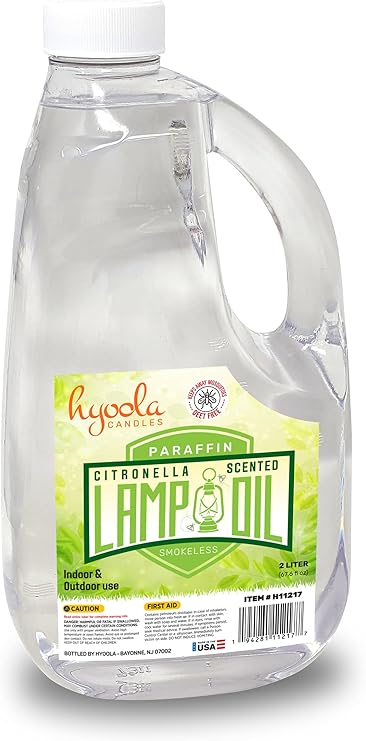 Amazon.com: Citronella Lamp Oil, 67.6 oz. (2 Liter) - Smokeless Insect ...
