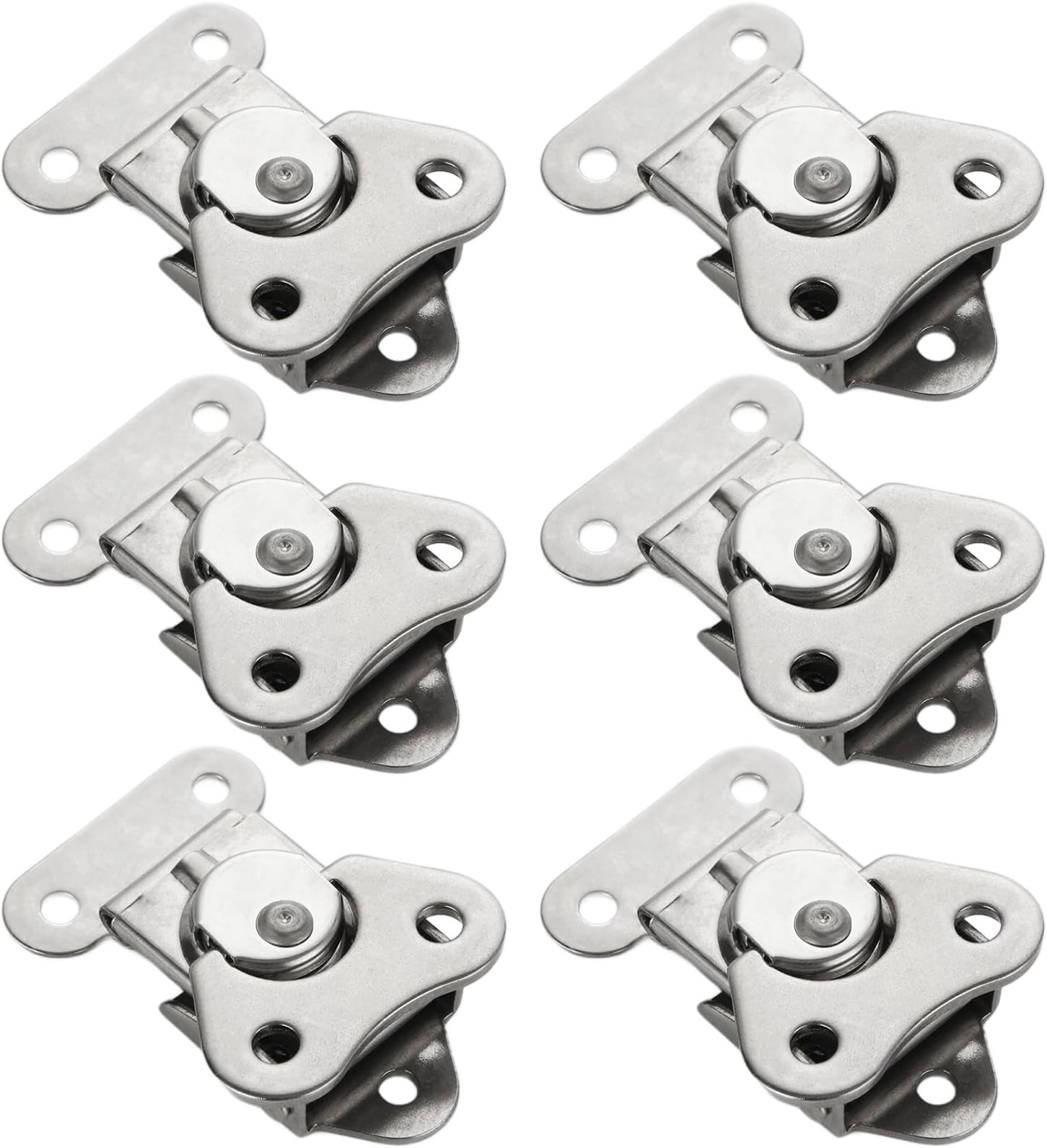WOPPLXY 6Pcs 304 Stainless Steel Twist Latch with Keeper, Spring Loaded ...