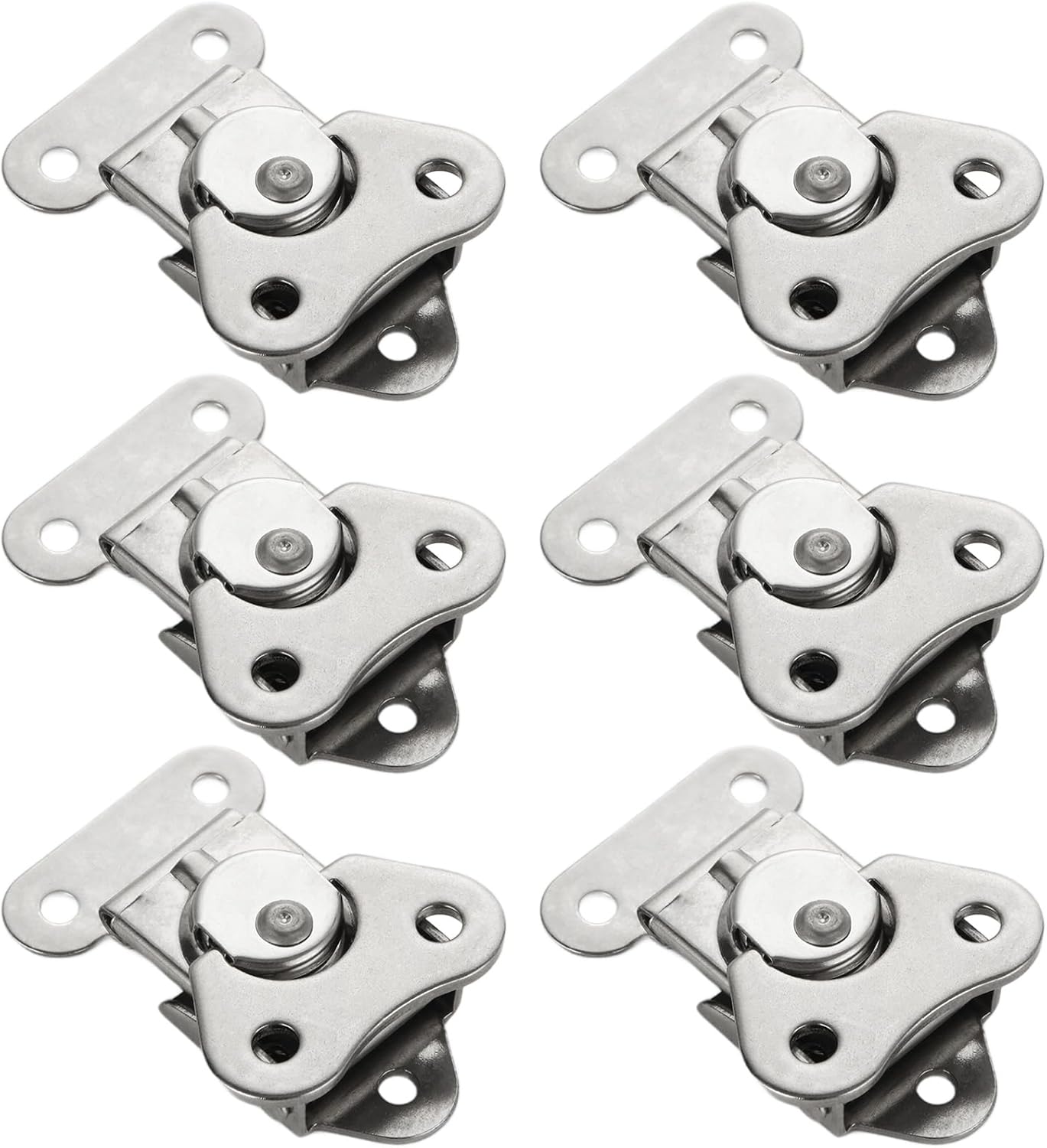 WOPPLXY 6Pcs 304 Stainless Steel Twist Latch with Keeper, Spring Loaded ...