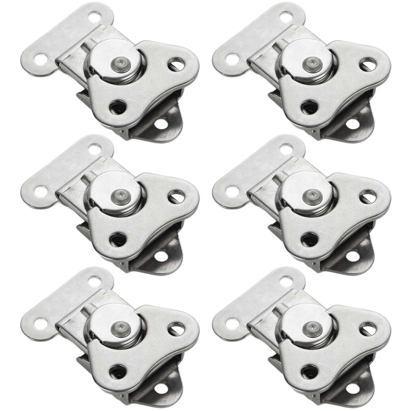 WOPPLXY 6Pcs 304 Stainless Steel Twist Latch with Keeper, Spring Loaded ...