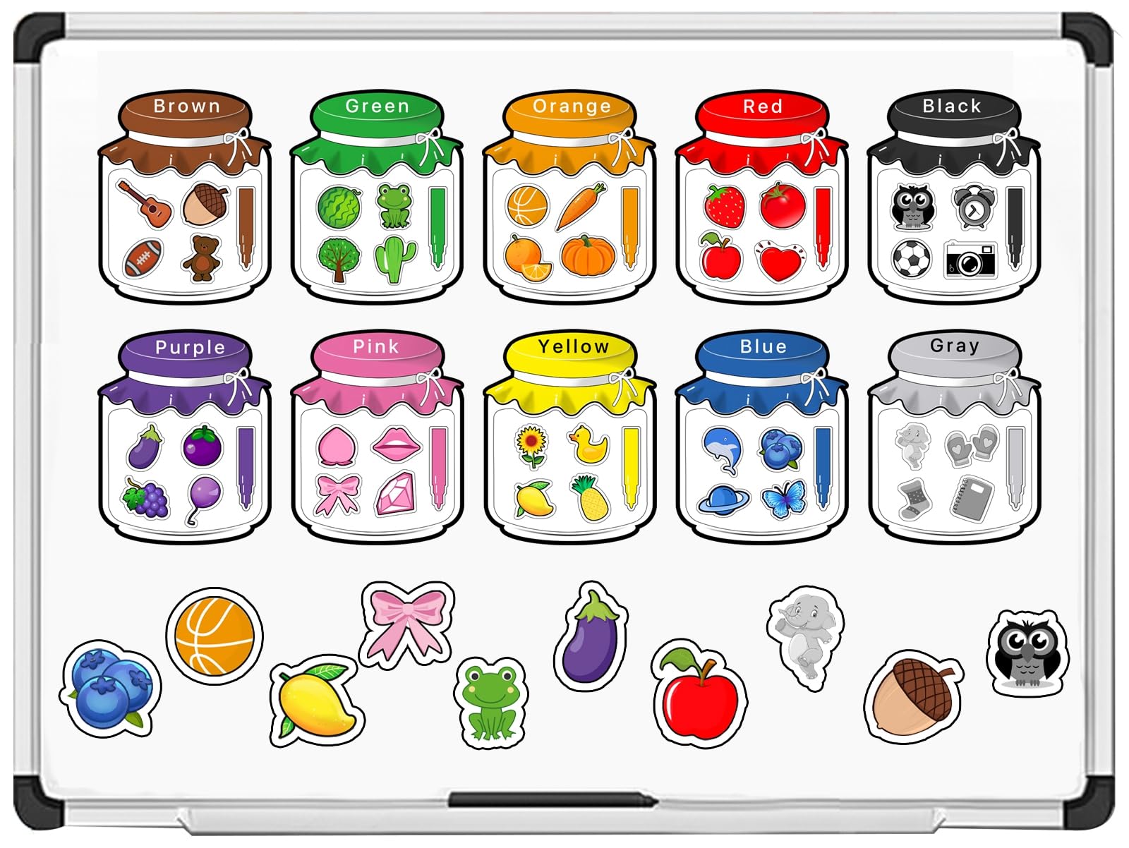 Amazon.com: Oranwell Color Recognition Magnetic Sorting Set, 10 Pieces ...