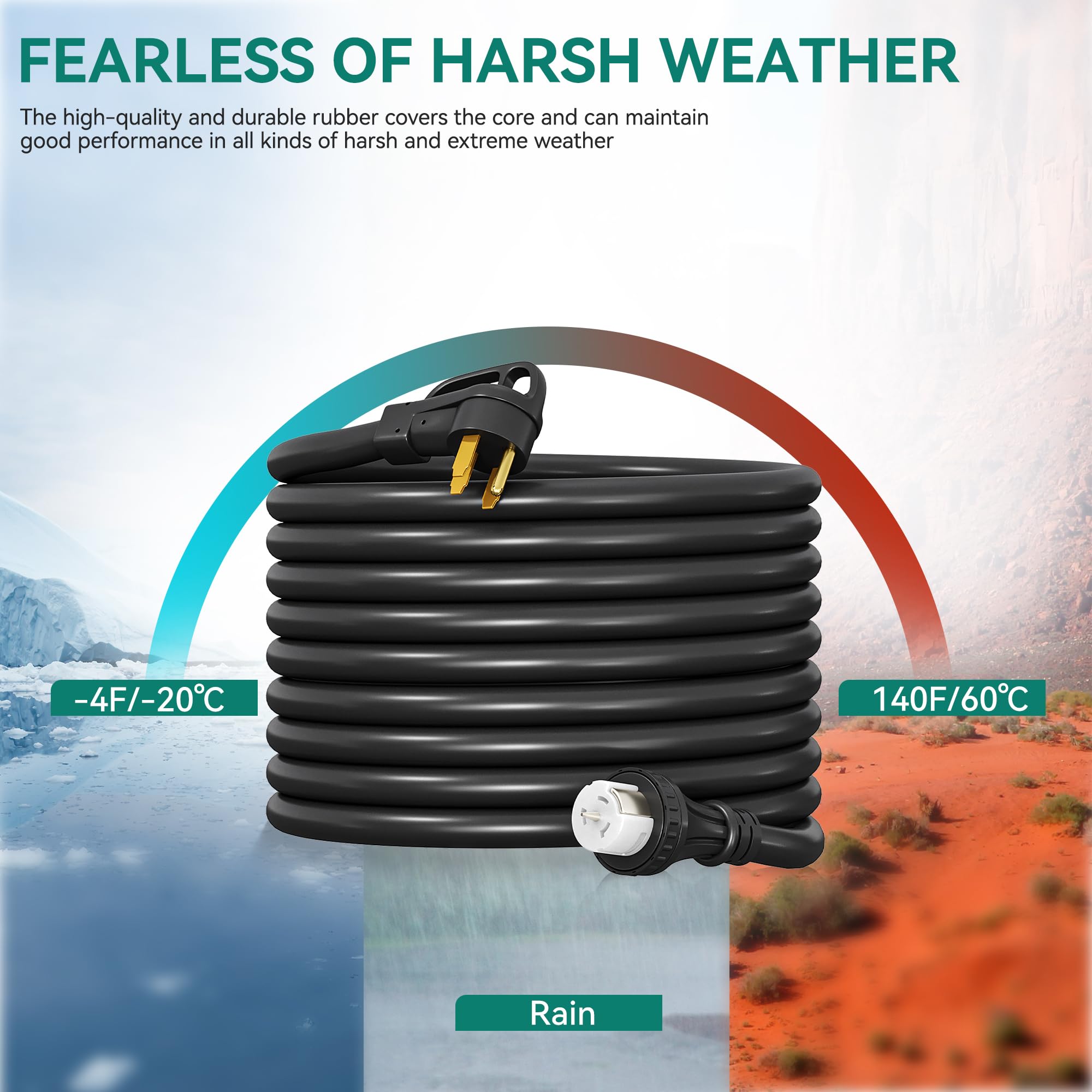 Snapklik.com : YITAHOME 50 Amp 30FT Generator Extension Cord Heavy Duty ...