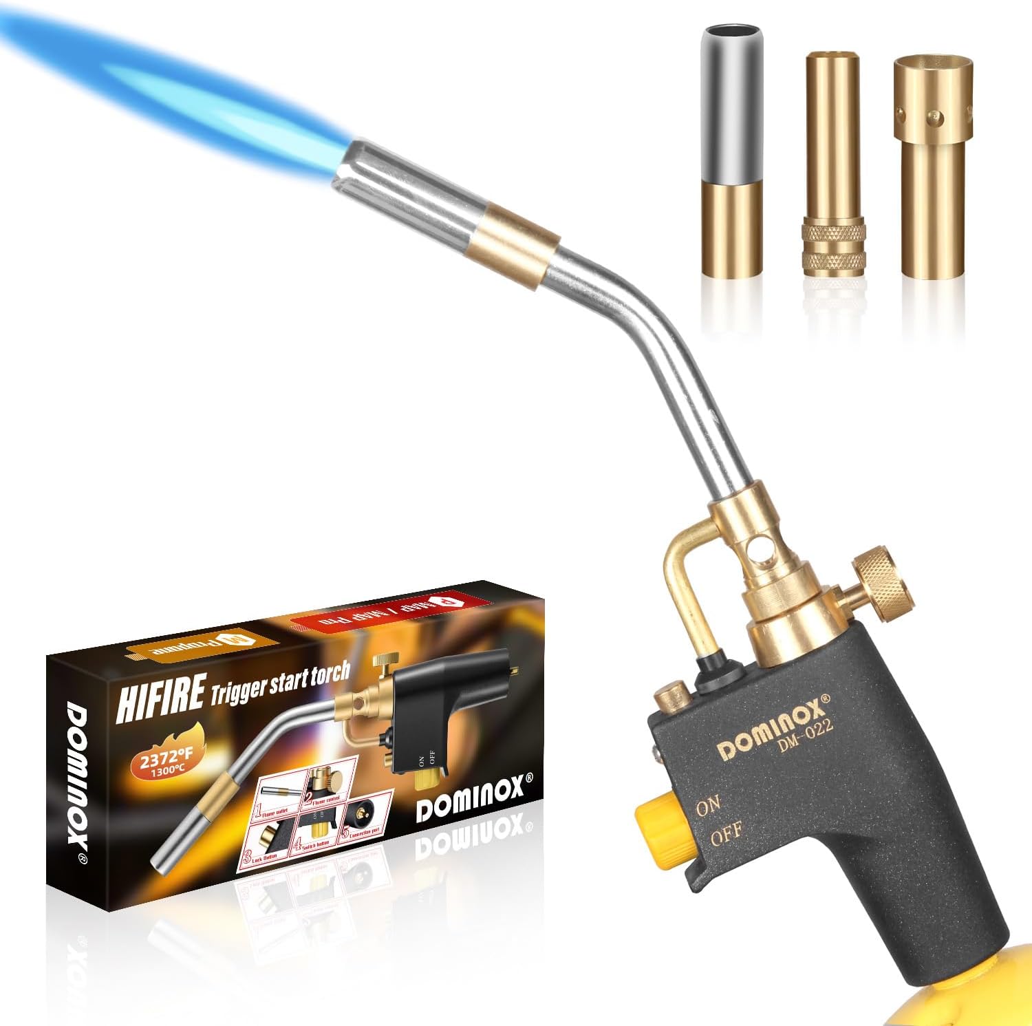 Amazon.com: Propane Torch Head,Trigger Start Mapp Gas Torch Head ...