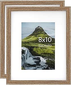 Amazon.com - THCASITO Picture Frames 8x10 Rustic Brown Photo Frames ...