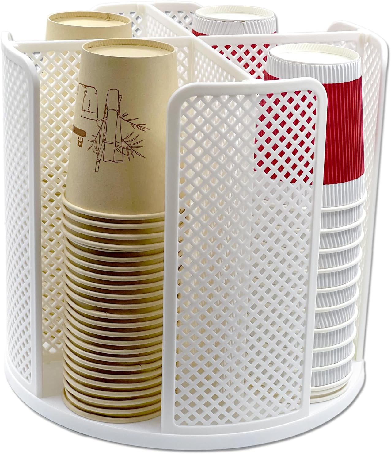 Amazon.com - CIT ZCFYU Cup and Lid Organizer Rotatable Coffee Cup ...