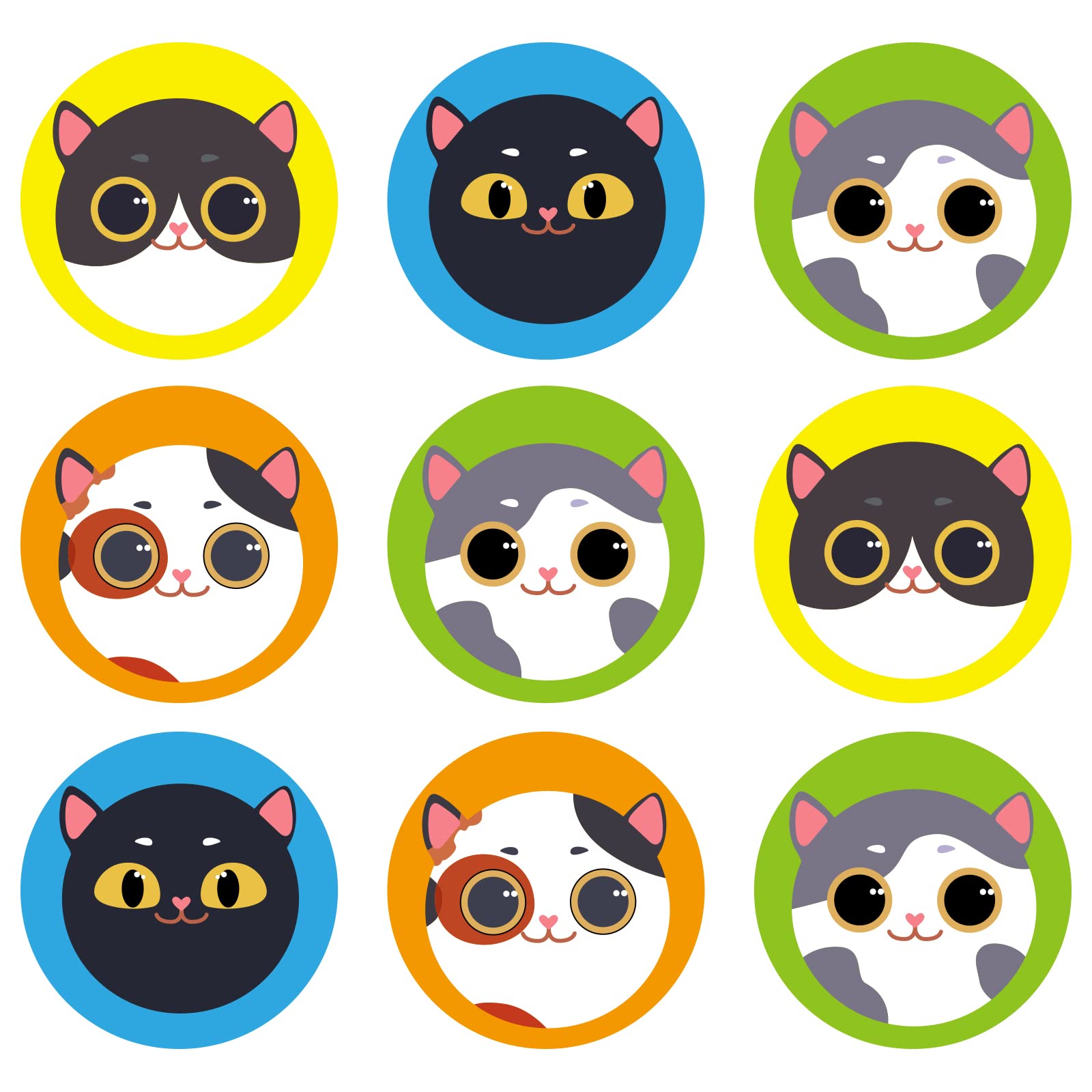 Amazon.com: 9 Pieces Round Metal Plate Mount for Magnetic Cell Phone ...