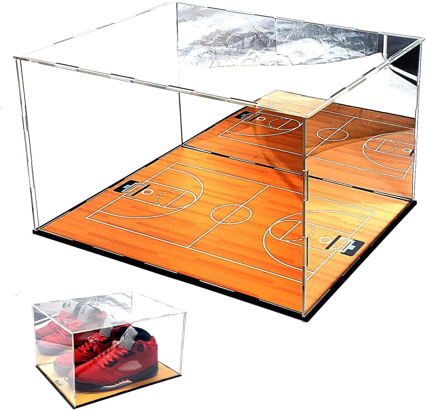 Amazon.com: Shoes Sneakers Basketball Acrylic Display Case Box Gold ...