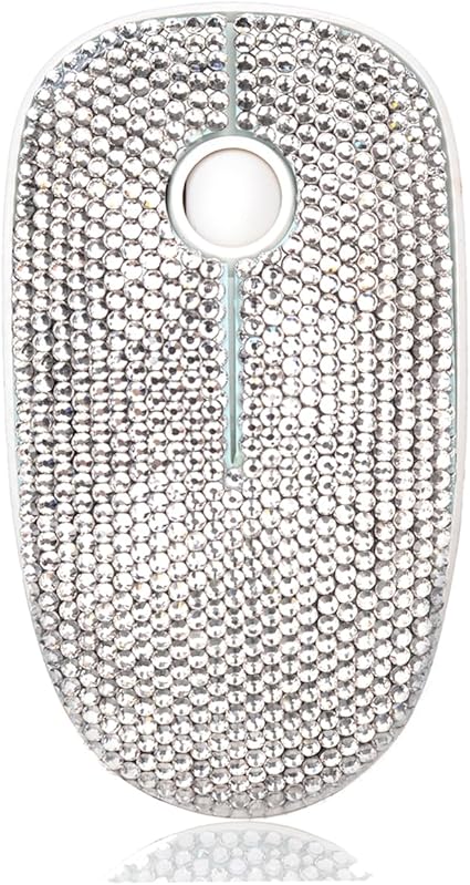 Amazon.com: Bling Wireless Mouse Sparkly, Rhinestone Glitter Computer ...