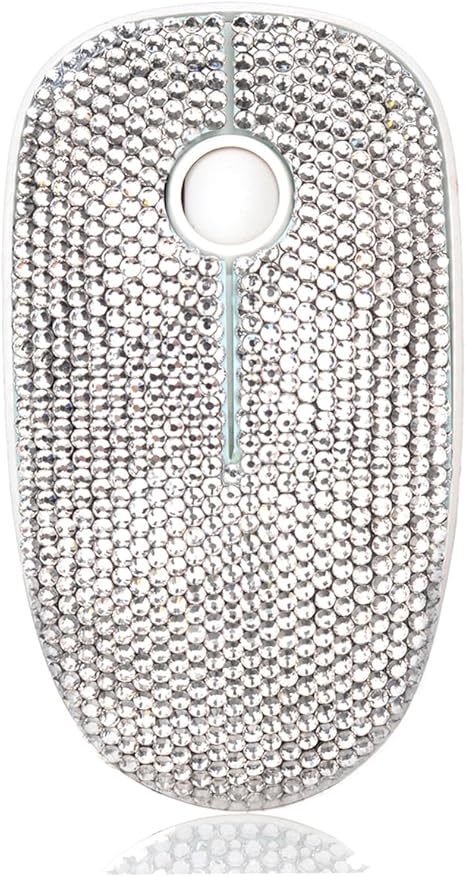 Amazon.com: Bling Wireless Mouse Sparkly, Rhinestone Glitter Computer ...