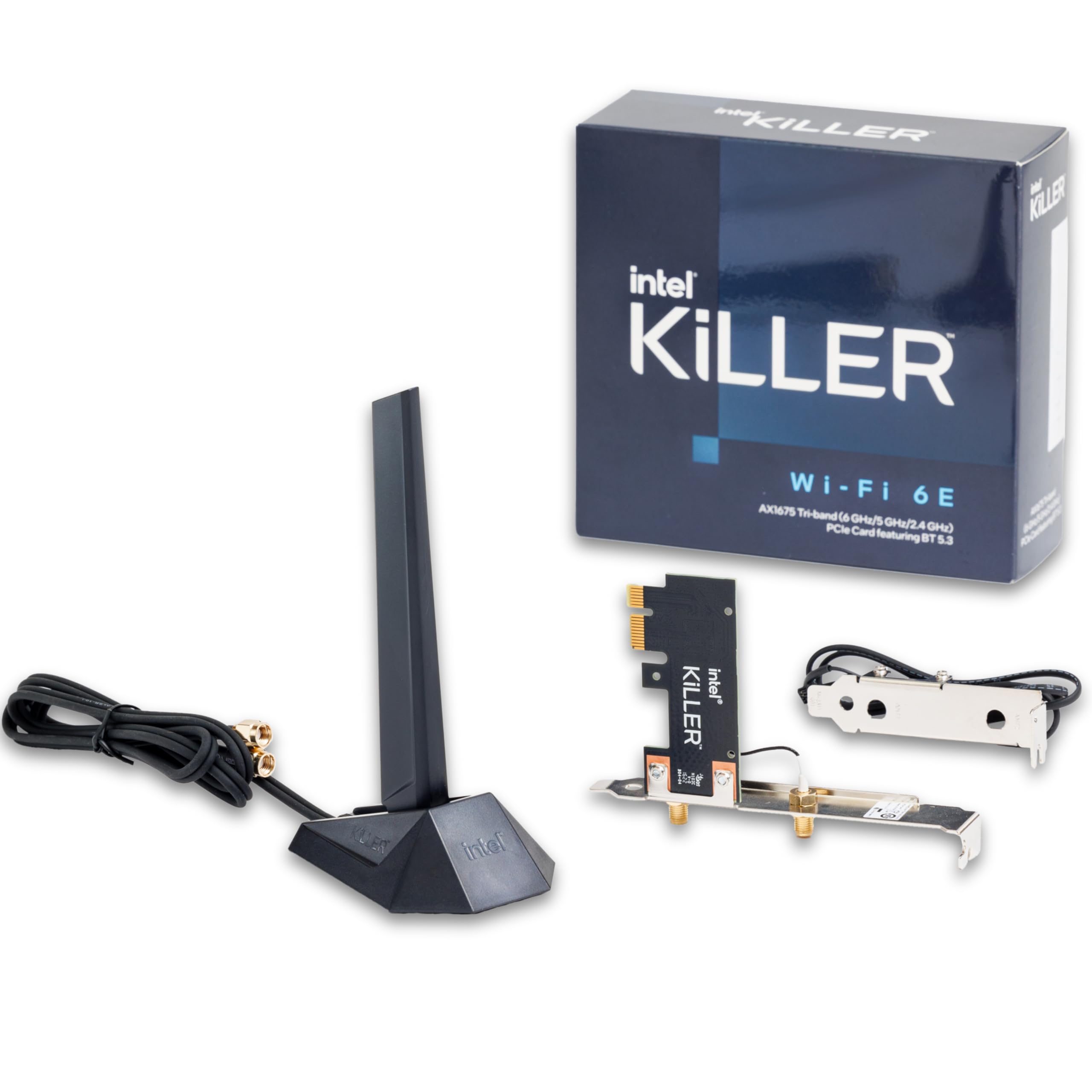 Intel® Killer™ Wi-Fi 6E AX1675 Tri-Band PCIe WLAN Card PC Network Card ...