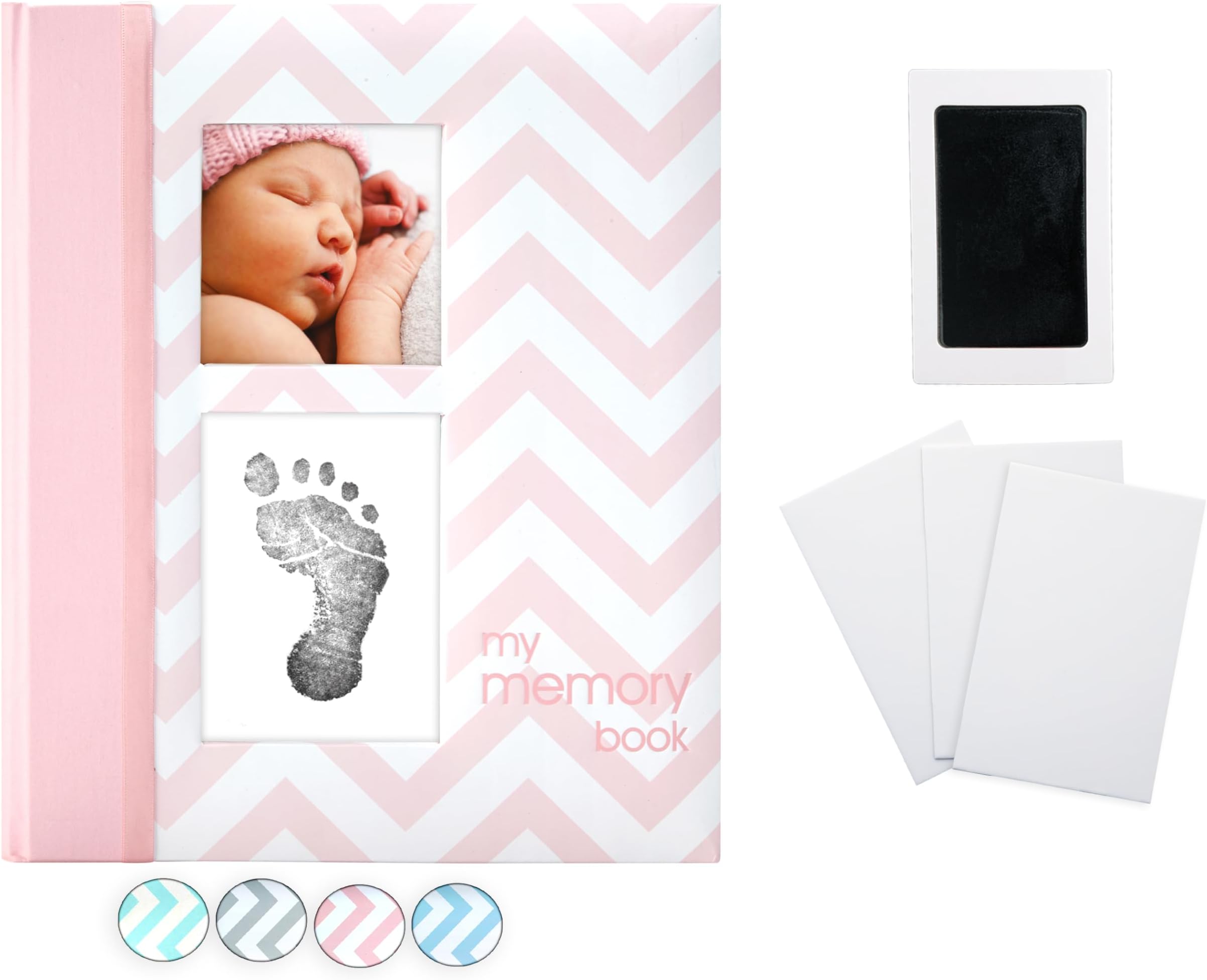 Amazon.com: RubyRoo Baby Memory Book - Milestone Keepsake Baby Photo ...