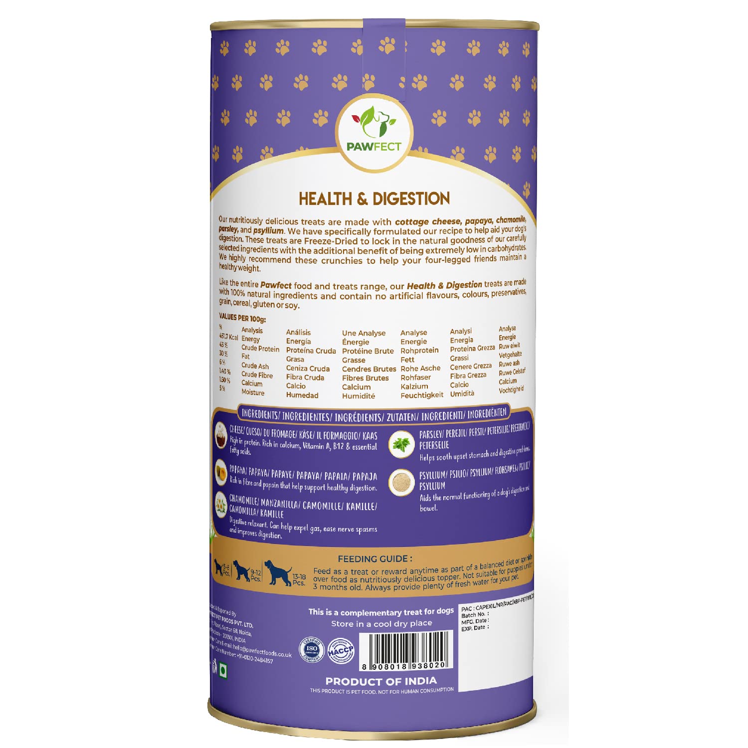 Pawfect Nature’s Munch Freeze Dried Functional Cheese Treat- Health ...