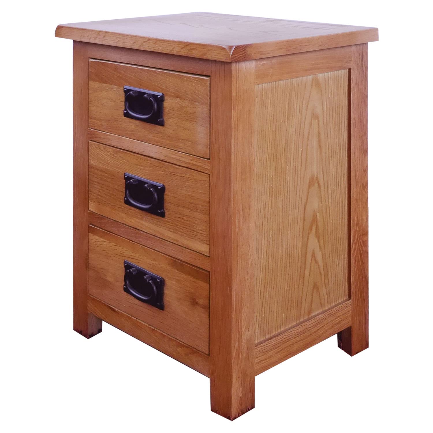 ARPHASLE Nightstand 22" Tall Solid Wood 3-Drawers Bedside Table Small ...