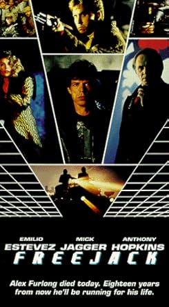 Amazon.com: Freejack [VHS] : Emilio Estevez, Mick Jagger, Rene Russo ...