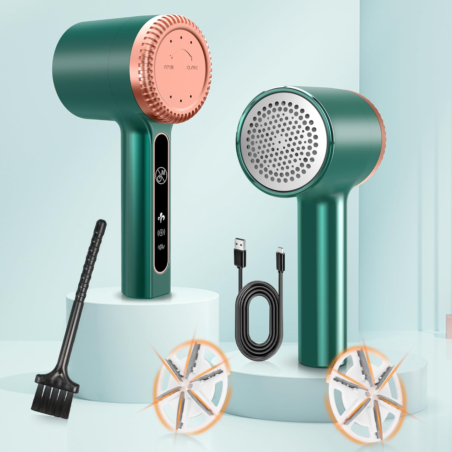 Amazon.com: 1200mAh Rechargeable Fabric Shaver & Lint Remover for ...