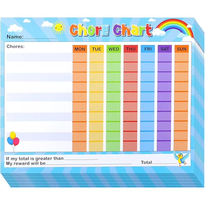 Buy 10 Pieces Behavior Reward Chart Reward Chore Chart Dry Erase Reward ...