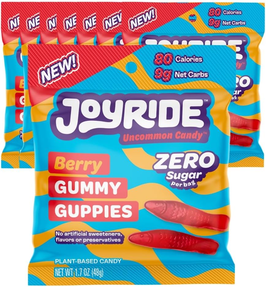 Amazon.com : JOYRIDE Zero Sugar Keto Gummies, Berry Gummy Guppies ...