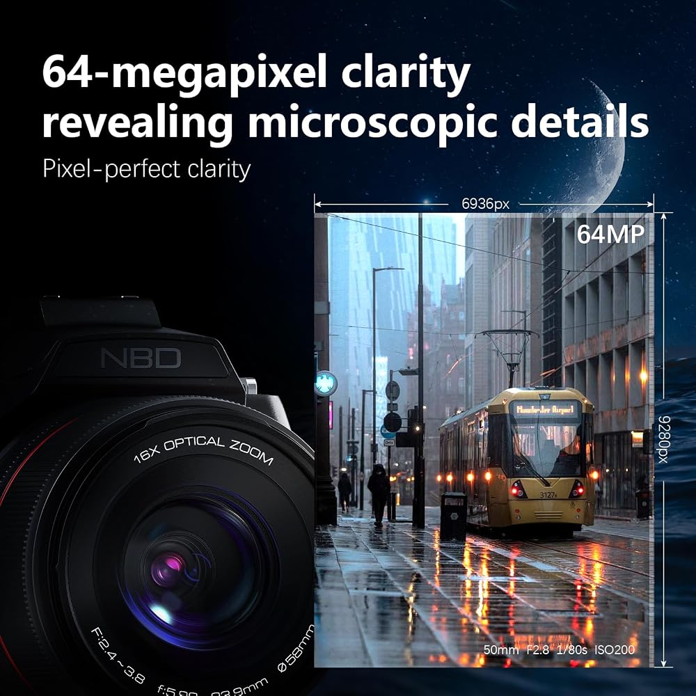 NBD 8K Digital Cameras for Photography,64MP Vlogging Australia | Ubuy