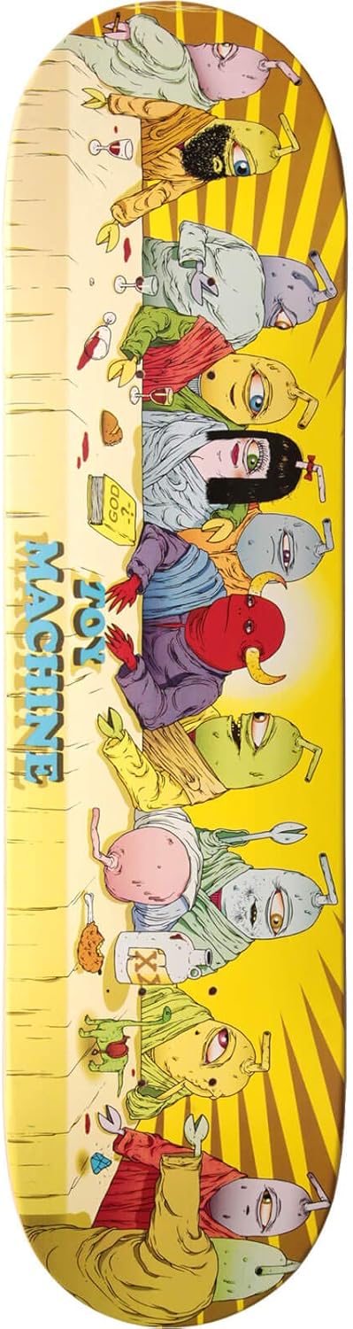 Amazon.com : Toy Machine Skateboards Last Supper Skateboard Deck - 8.38 ...